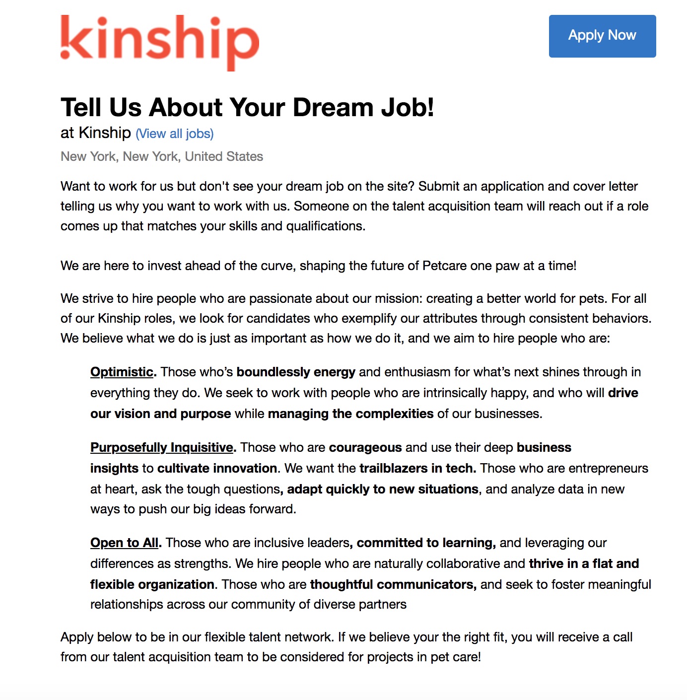 5 Examples of Employers Using "Dream Job" Marketing Pages | Ongig Blog